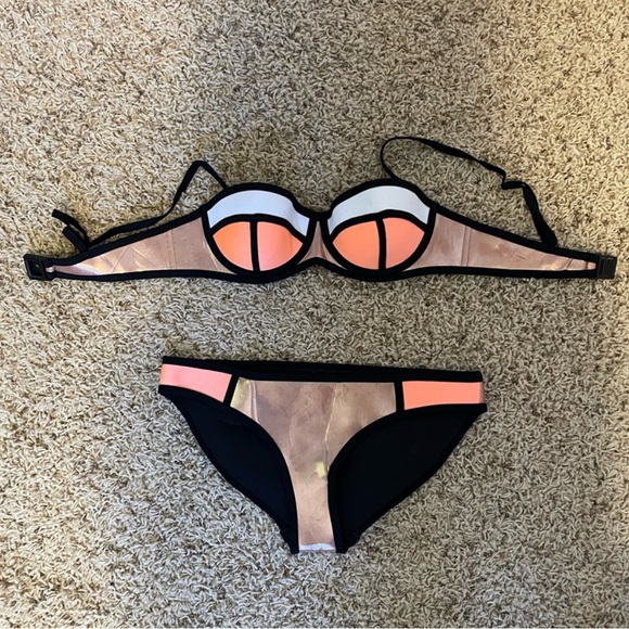triangl swimwear | Swim | Triangl Colorblock Bikini Set | Poshmark